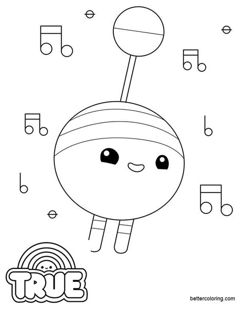 Beepaw From True And The Rainbow Kingdom Coloring Pages Free