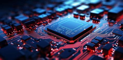 Premium Ai Image Network Processor Microchip Semiconductor Abstract Information Motherboard