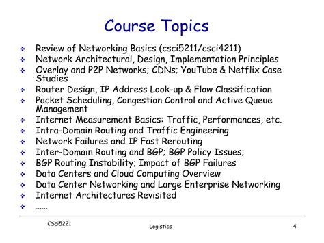 Ppt Csci5221 Advanced Computer Networks Prof Zhi Li Zhang Powerpoint Presentation Id 5785038