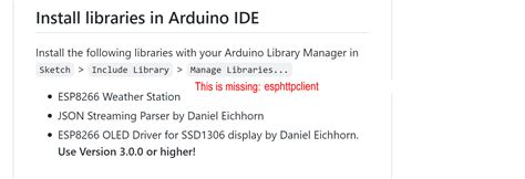 Instructions How To Install ESPHTTPClient H Are Missing Issue 206