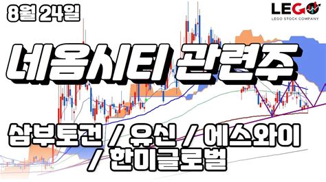 8월 24일 삼부토건유신에스와이한미글로벌희림 네옴시티 관련주 집중분석 Youtube