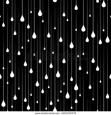 Abstract Seamless Pattern Rain Drops Vector Stock Vector Royalty Free 1601245978 Shutterstock