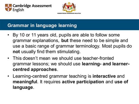 A Framework For Teaching Grammar Y6 Ppt