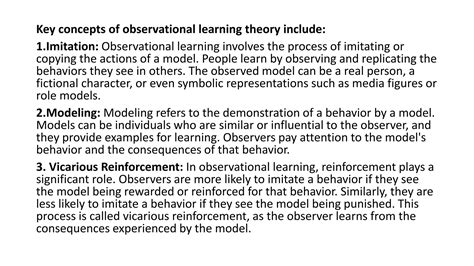 Observational Learning Theory And Its Application Pdf