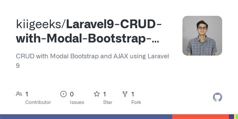 GitHub Kiigeeks Laravel CRUD With Modal Bootstrap AJAX CRUD With Modal Bootstrap And AJAX