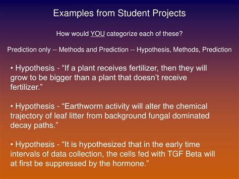 Ppt Hypothesis Vs Prediction Is There A Difference If So What Is It Powerpoint