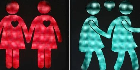 Same Sex Traffic Lights Arrive In Dutch City