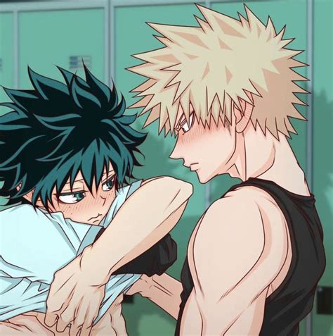 Bakudeku Katsuki Bakugou X Izuku Midoriya Bnha Anime Art Hero