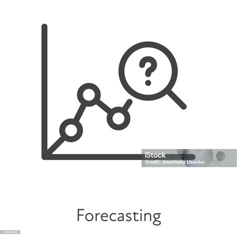 개요 스타일 Ui 아이콘 하드 스킬 컬렉션입니다 금융 및 비즈니스 벡터 검정 선형 아이콘 그림입니다 돋보기는 차트를 확대하고 질문 예측 기호는 흰색 배경에 분리되어 있습니다