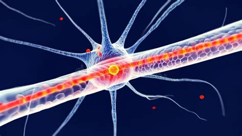 Intricate Neural Network Visualization Highlighting Neuron Structure For Educational And