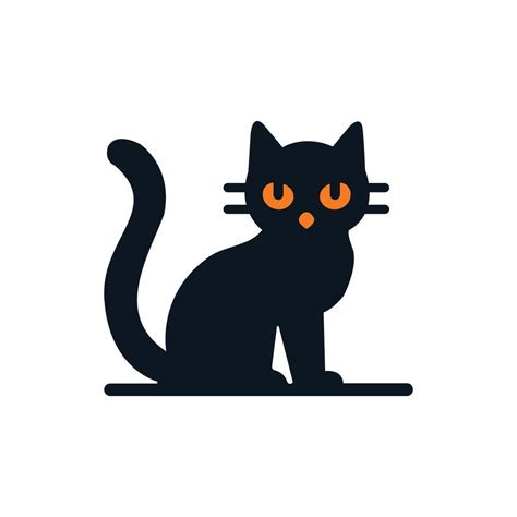 Black Cat Icon On White Background 50237491 Vector Art At Vecteezy