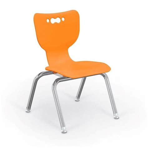 Balt B2300682 Hierarchy 12 In Plastic Classroom Chair Chrome Orange