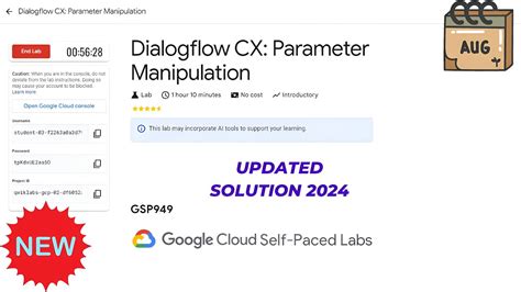 Dialogflow Cx Parameter Manipulation 2024 Gsp949 Qwiklabs Qwiklabsarcade2024 Youtube