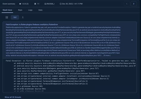 Flutter Platformexception Failed To Generate Key Pair Stack Overflow