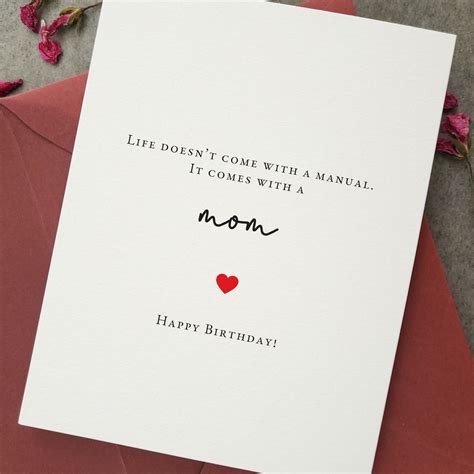 Cute Birthday Card For Mom Happy Birthday Mom Any Age Birthday Card