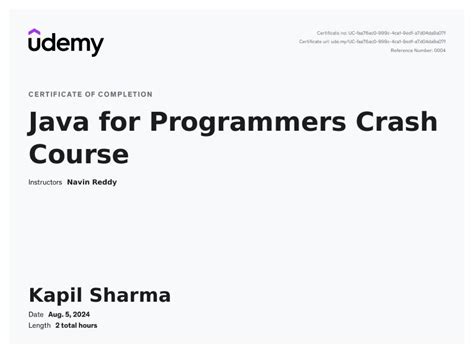 Completed Java For Programmers Course By Navin Reddy Sir Kapil S
