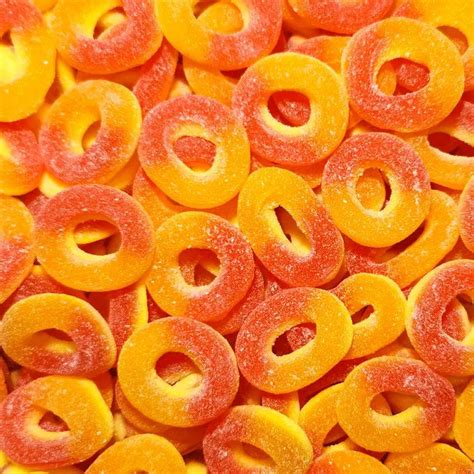 Sour Peach Rings Order Sour Lollies Online Candy Co