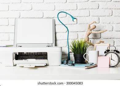 Office Table With Printer Photos Images Pictures Shutterstock