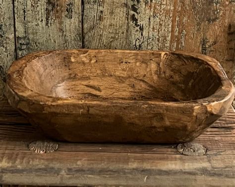 Rustic Hand Carved Wooden Bowls Bowls Are Made Of Spanish Oak Approx
