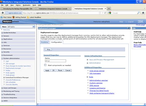 Managing IBM WebSphere Application Server And Above
