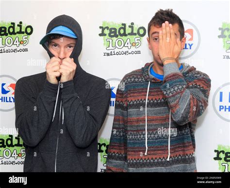 Josh Dun And Tyler Joseph Of The Rock Band Twenty One Pilots Visit