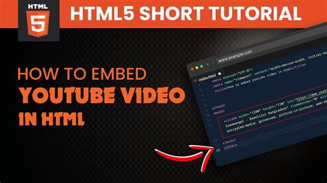How To Embed A YouTube Video In HTML Quick Tutorial YouTube