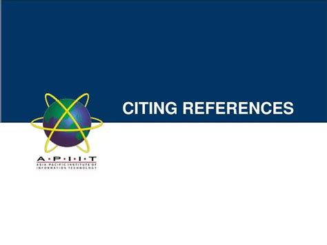 PPT CITING REFERENCES PowerPoint Presentation Free Download ID 5412851