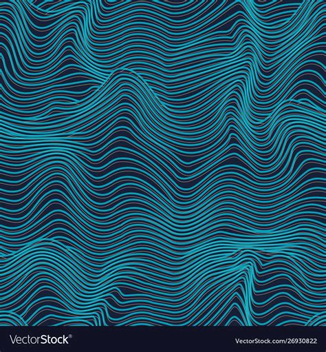Wireframe Wave Seamless Pattern Royalty Free Vector Image