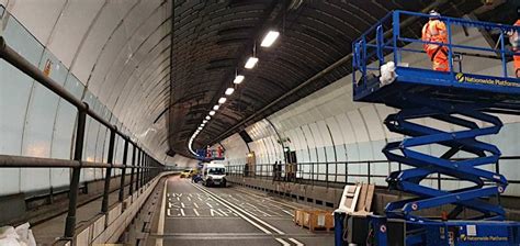 Dartford Tunnel Trico Vitreous Enamel Cladding During Installation