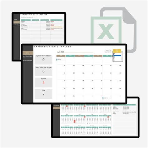 Expiration Date Tracker Excel Spreadsheet Instant Download Excel Tracker Etsy