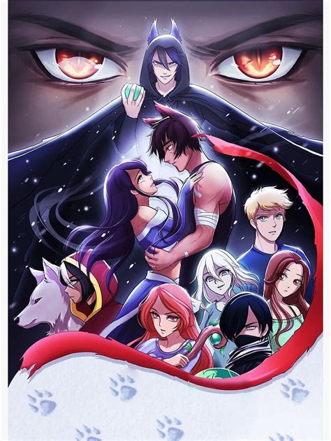 Aphmau Aaron Lycan Tshirt Aaron Lycan Sticker Aphmau Cat Poster Premium Matte Vertical