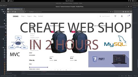 Create Web Shop Using Php Mysql Mvc Twig E Commerce Website Youtube