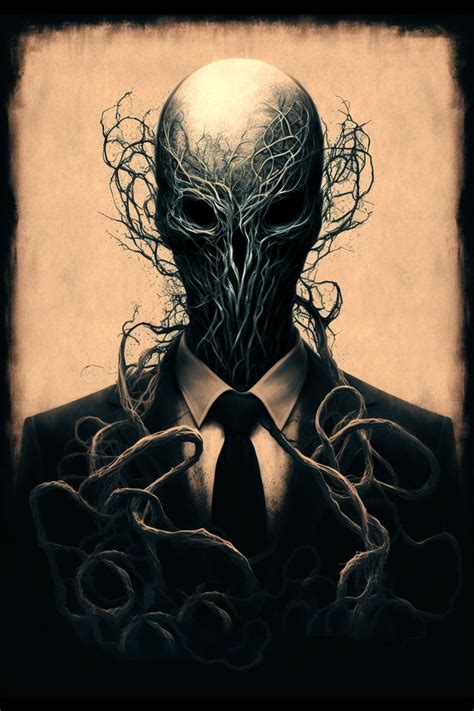 Slender Man Tall Man High Resolution Art Concept Designs Cryptid