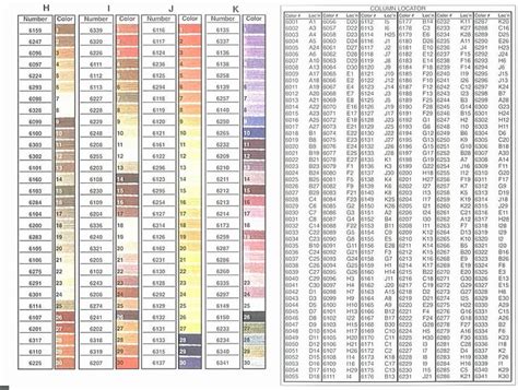 Dmc Floss Chart Free