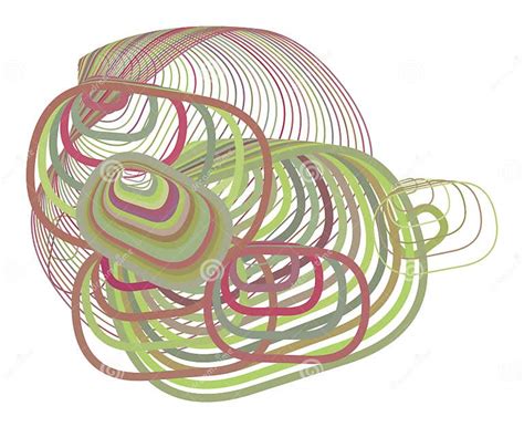 Color Abstract Rounded Rectangle Geometric Pattern Generative Art Background Messy Vector