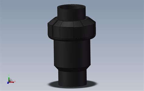 单由令止回阀40 Solidworks 2012 模型图纸免费下载 懒石网