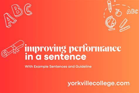 How To Use Improving Performance In A Sentence Easy Examples