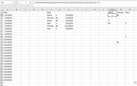 Excel A Formula To Match Data With Date Range Stack Overflow