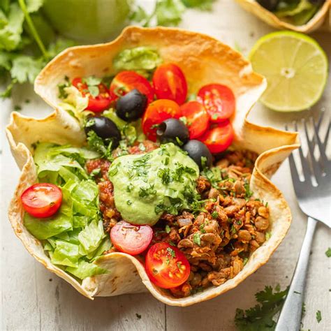 Vegan Taco Salad Restaurant Style Connoisseurus Veg