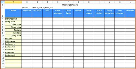 10 Checklist Template Excel Excel Templates
