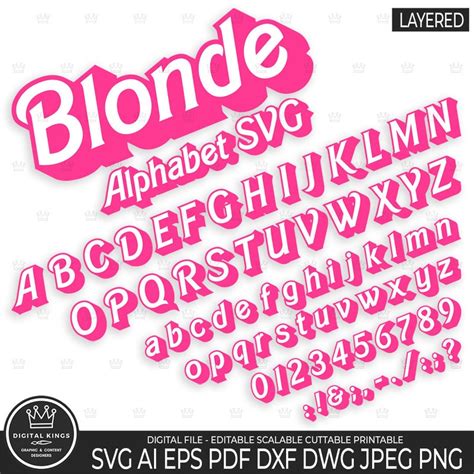 Barbie Logo Font Svg Etsy