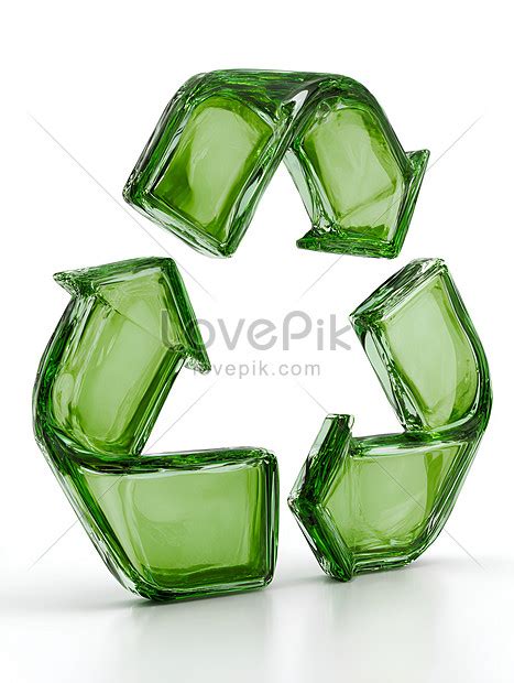 3d 녹색 유리 화살표