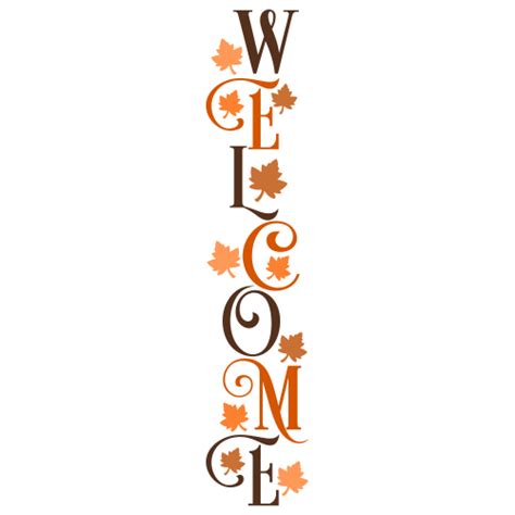 Welcome Fall Porch Sign Svg Welcome Fall Porch Sign Vector File