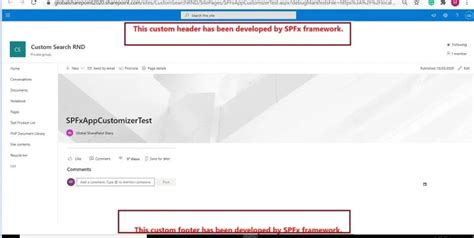 Sharepoint Framework Header Footer Spfx Extension Add Custom Header