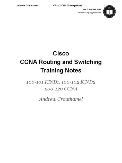 cisco ccna routing and switching training notes pdf pdf i pv6