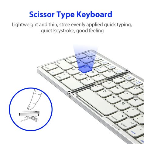 Jelly Comb Foldable Rechargeable Bluetooth Keyboard Shop The Veganary