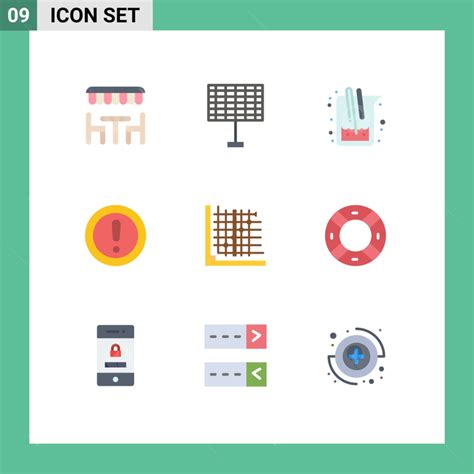 9가지 단순한 평면 색상의 픽토그램 세트 색깔 벡터 세트 Png 일러스트 및 벡터 에 대한 무료 다운로드 Pngtree