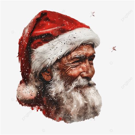 별을 그리는 산타클로스 모자를 쓴 노인 페인트 등 노인 산타 클로스 모자 Png 일러스트 및 이미지 에 대한 무료 다운로드 Pngtree