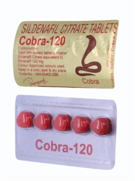 Cobra 120 Mg Sildenafil 120mg Tablet At ₹ 100stripe Vega Extra In