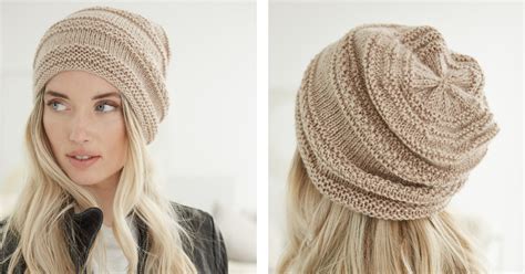 Glorious Knitted Slouch Hat [free Knitting Pattern]